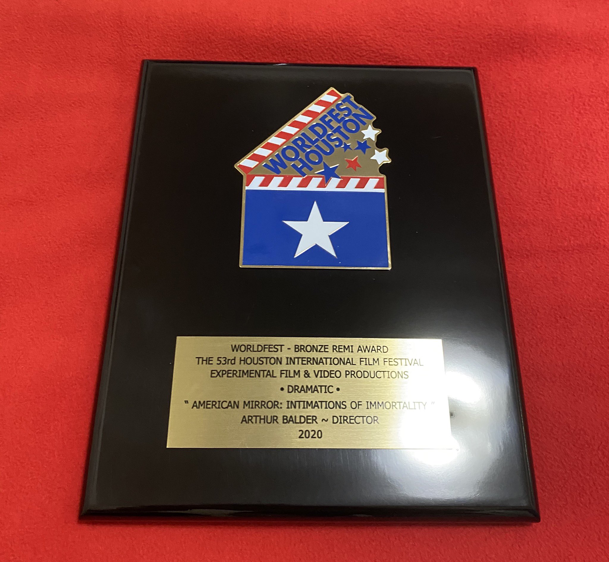 WINNER: REMI AWARD BY 53RD WORLDFEST HOUSTON 2020 – 'AMERICAN MIRROR ...
